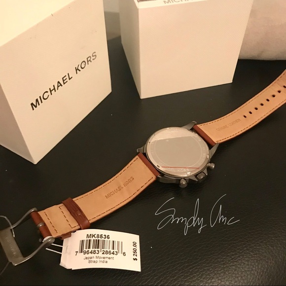 Michael Kors | Accessories | New Authentic Mk Gage Black Dial ...